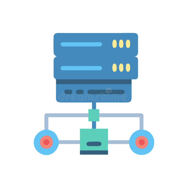 Creative Proxy Server Icon Representation Stock Vector - Illustration ...