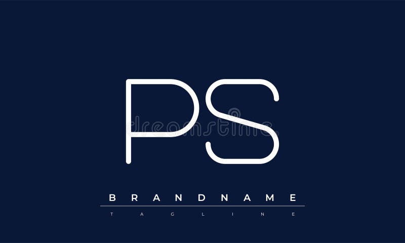 Creative PS Letter Initial Logo Vector Image Stock Vector ...