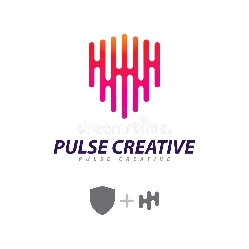 Creative Pulse Logo Vector. Unique Sound Waves Logo Concept Design ...