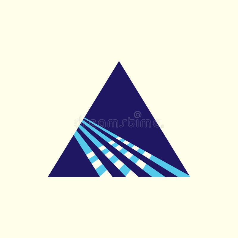 Pyramid Triangle Tech Business Logo Idea Stock Vector - Illustration of ...
