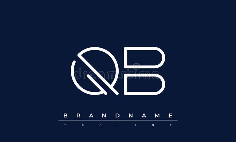 Creative QB Letter Initial Logo Vector Image Stock Vector ...