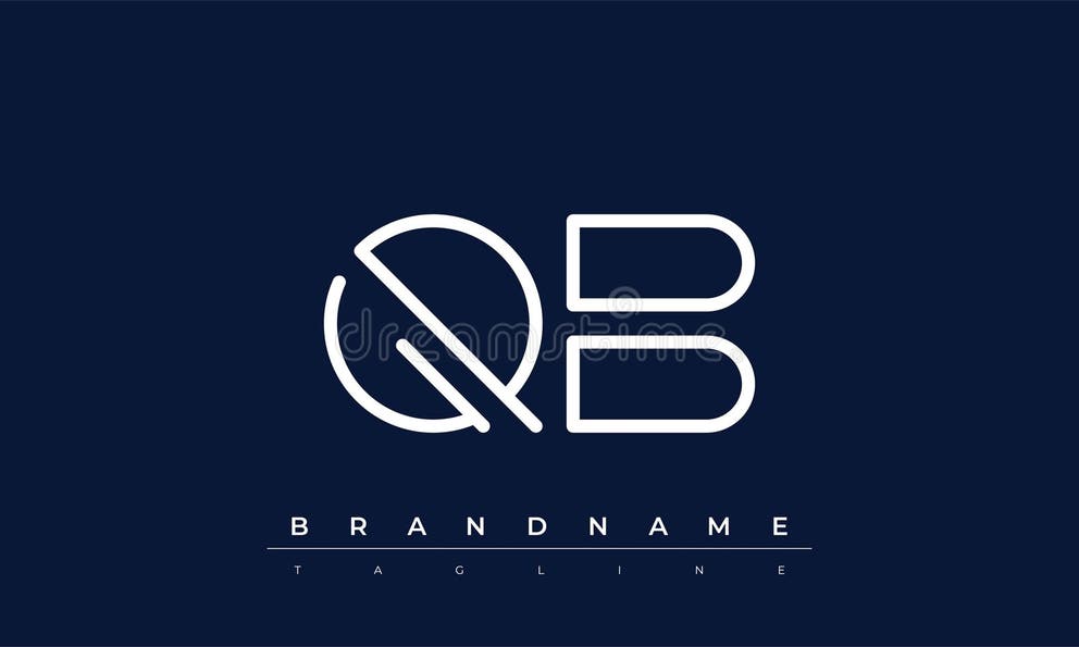 Creative QB Letter Initial Logo Vector Image Stock Vector ...