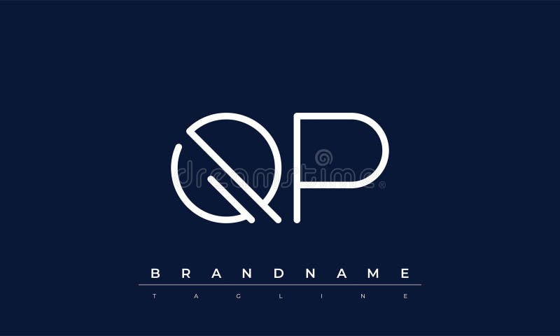 Creative QP Letter Initial Logo Vector Image Stock Vector ...