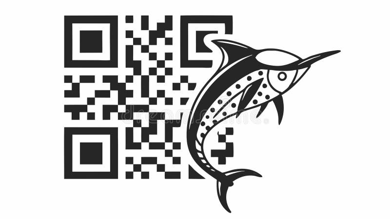 Creative QR Code with a Leaping Dolphin, Merging Tech with Marine Life ...