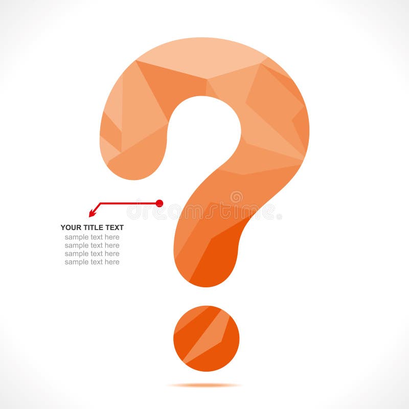 Creative Question Mark Info-graphic Stock Vector - Illustration of icon ...