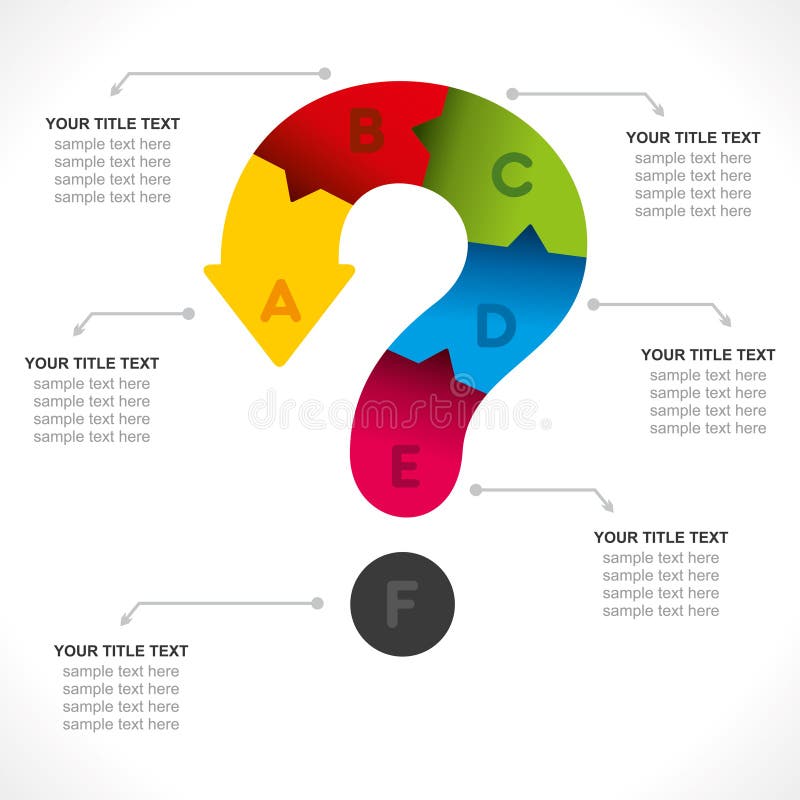 Creative Question Mark Info-graphic Stock Vector - Illustration of icon ...