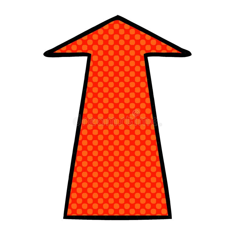 A Creative Quirky Comic Book Style Cartoon Arrow Stock Vector ...