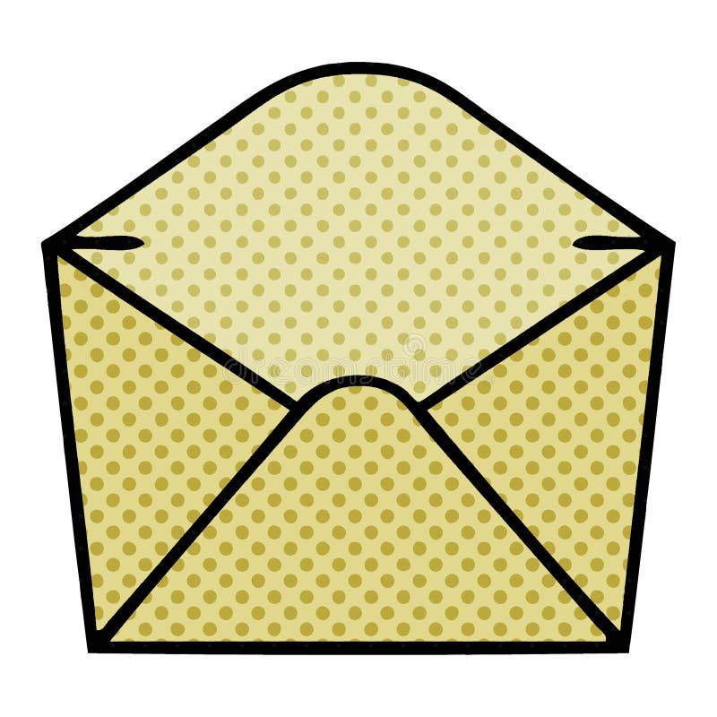 A Creative Quirky Comic Book Style Cartoon Envelope Stock Vector ...