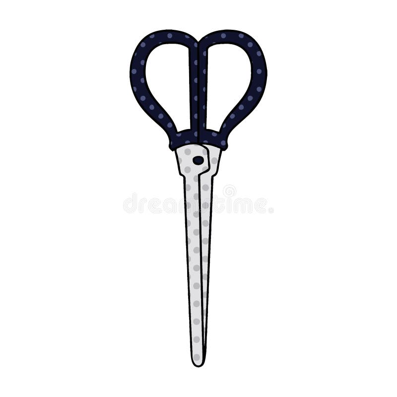 A Creative Quirky Comic Book Style Cartoon Scissors Stock Vector ...