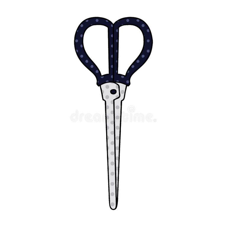 A Creative Quirky Comic Book Style Cartoon Scissors Stock Vector ...