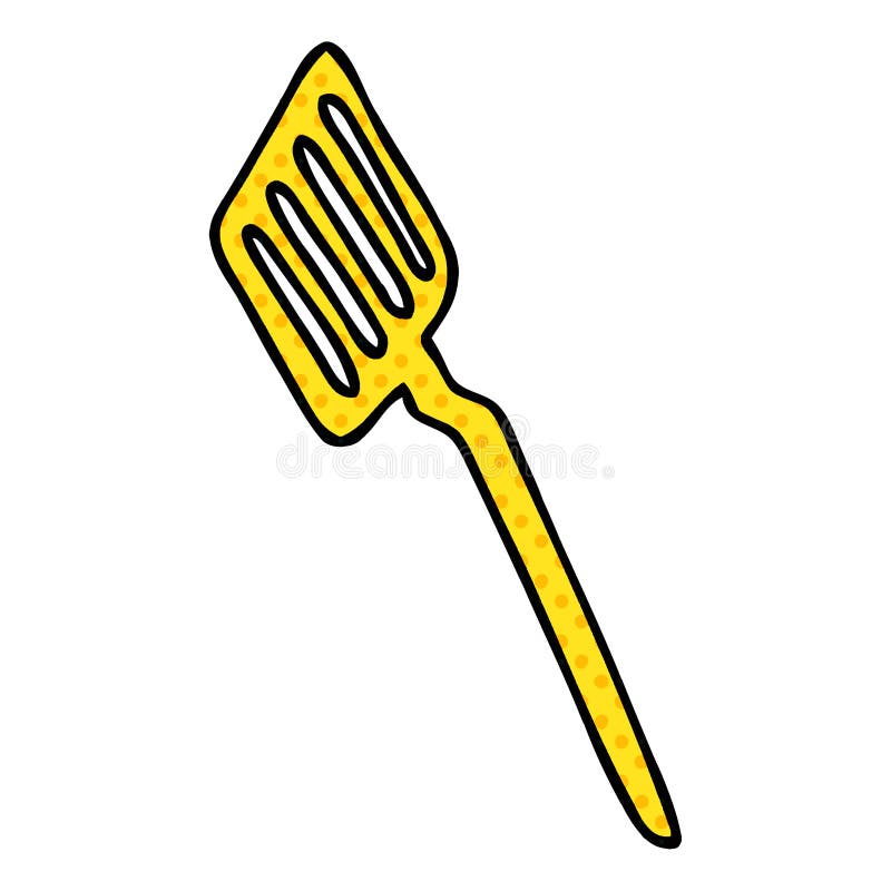 Cartoon Spatula Construction Tool Icon Stock Vector - Illustration of ...
