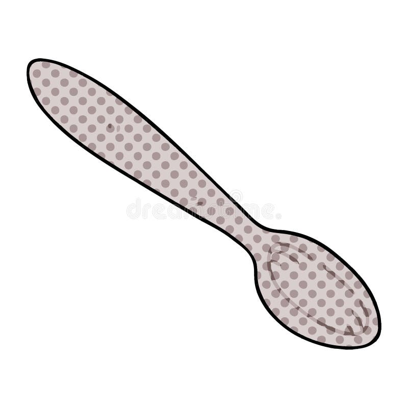 A Creative Quirky Comic Book Style Cartoon Spoon Stock Vector ...