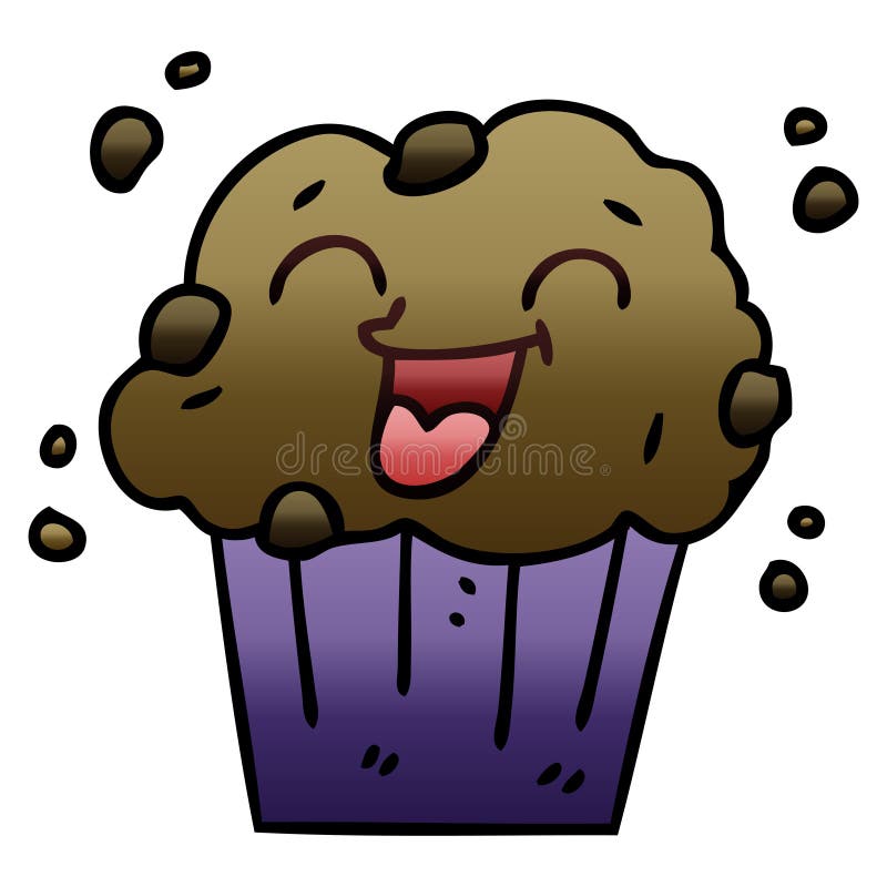 Happy Muffin stock vector. Illustration of multicolored - 8872880