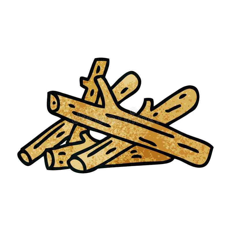 A Creative Quirky Hand Drawn Cartoon Logs Stock Vector - Illustration ...