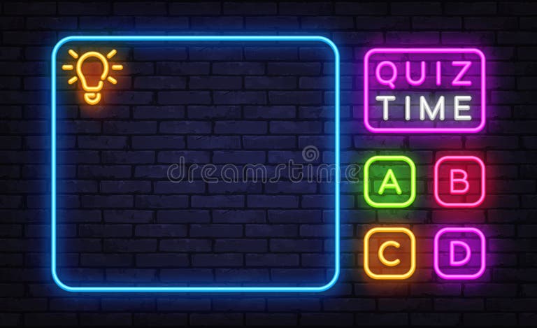 Creative Quiz Interface with Left Answer Zone and Icons for ABCD on the ...
