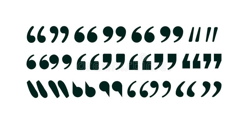 Creative Quotation Marks Unique Styles for Text and Design Enhancements ...