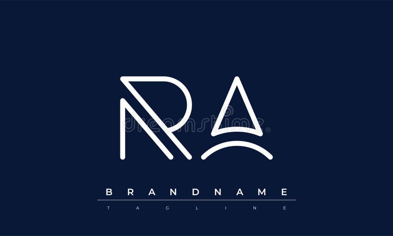 Creative RA Letter Initial Logo Vector Image Stock Vector ...