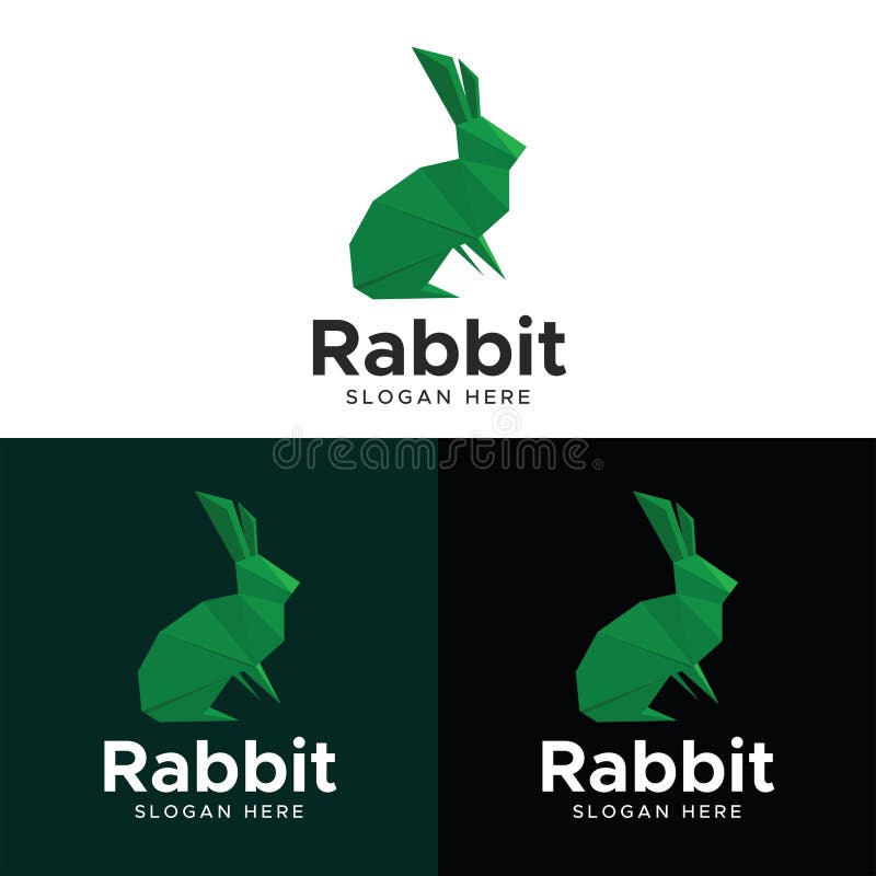 Creative Rabbit Polygon Logo Stock Vector - Illustration of creative ...