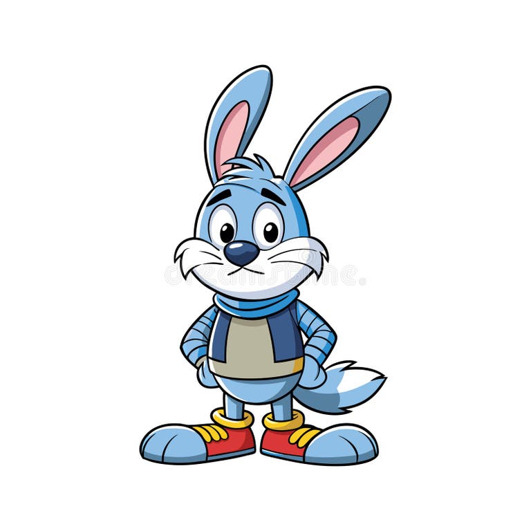 Creative Rabbit Vlogging while Feeling Unwell Stock Vector ...