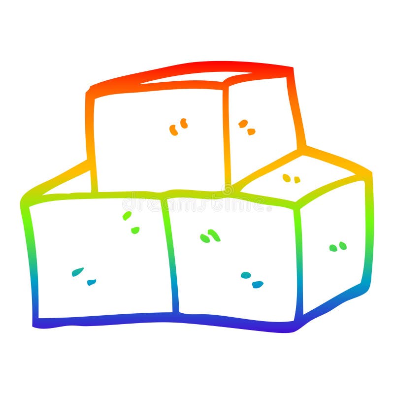 Rainbow blocks stock illustration. Illustration of creative - 16528316
