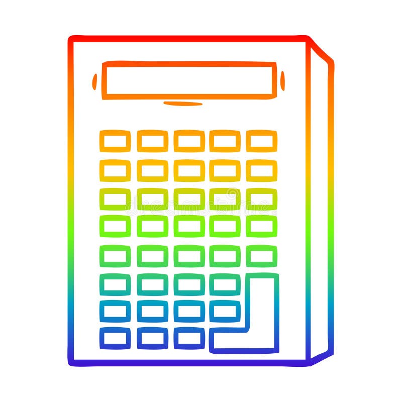 Calculator Rainbow Stock Illustrations – 415 Calculator Rainbow Stock ...