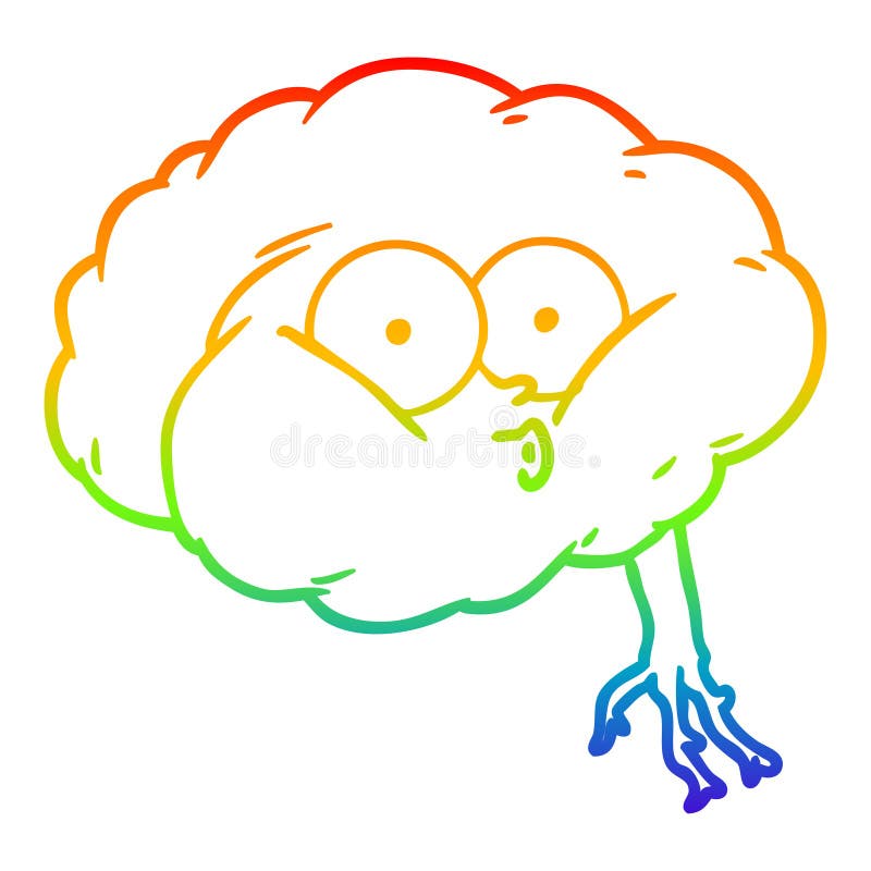 Confused Brain Line Drawing Stock Illustrations – 369 Confused Brain ...