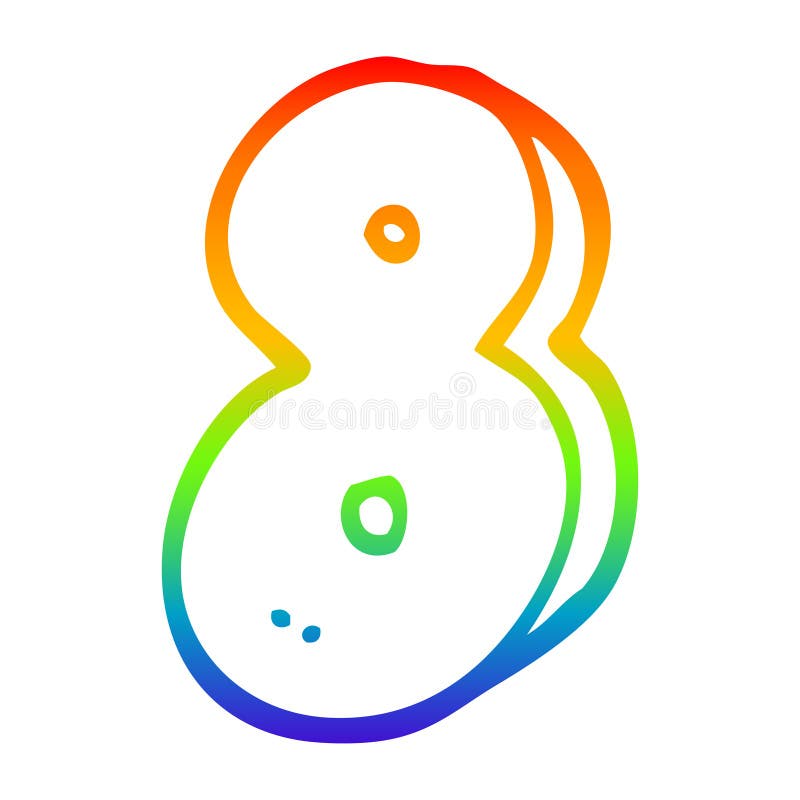 Rainbow Eight Petal Flower Colorful Mandala Pattern Stock Vector ...