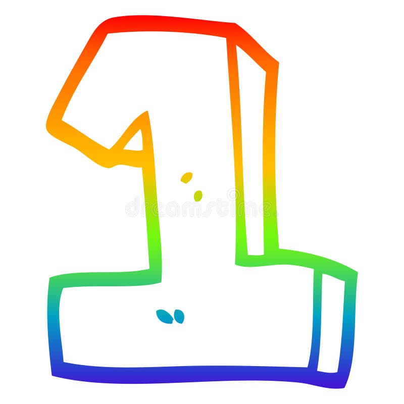 Number One Rainbow Stock Illustrations – 776 Number One Rainbow Stock ...