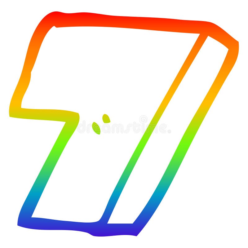 Number Seven Rainbow Stock Illustrations – 358 Number Seven Rainbow ...