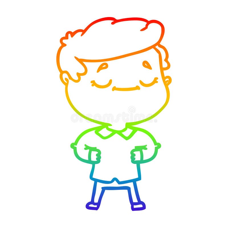 Cartoon proud man stock vector. Illustration of simple - 37036358