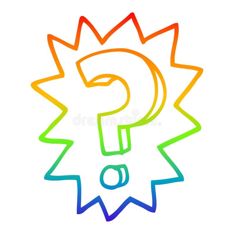 Question Mark Rainbow Stock Illustrations – 1,460 Question Mark Rainbow ...