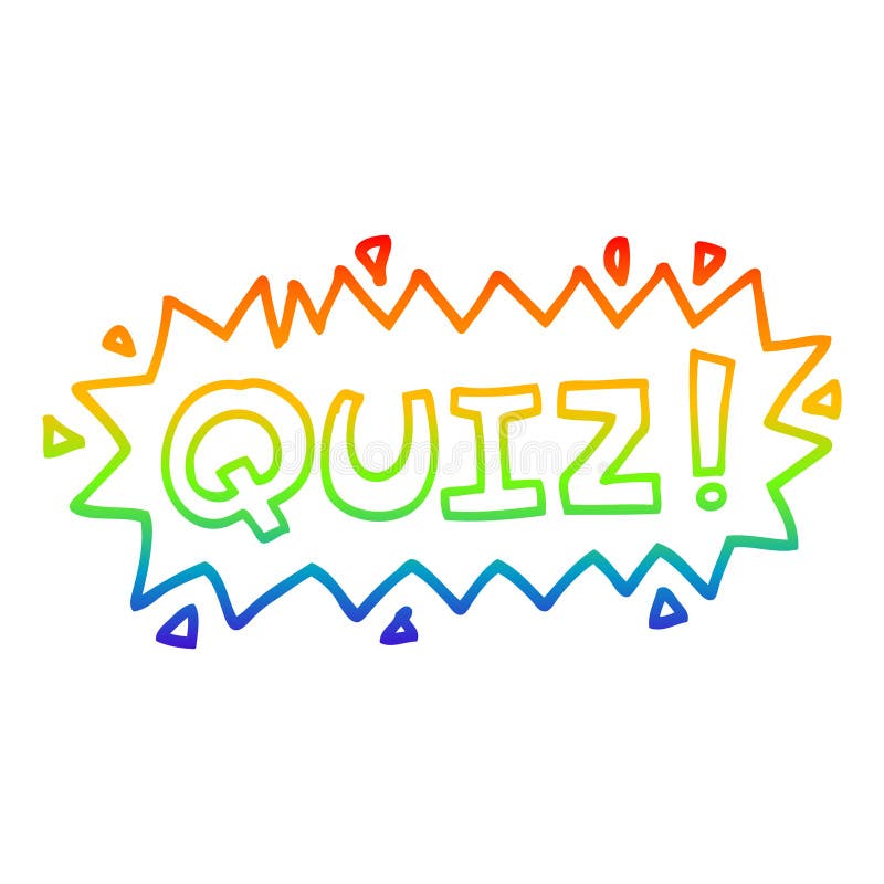 Cartoon quiz sign stock vector. Illustration of doodle - 37018798