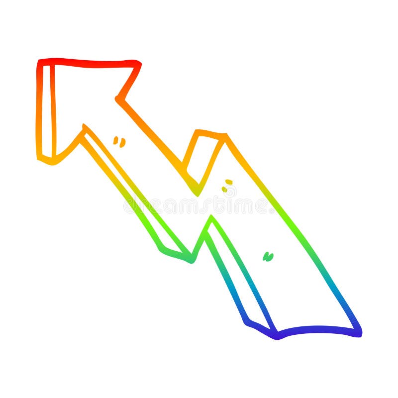 Cartoon Man on Rising Arrow with Dollar Symbols Stock Vector ...