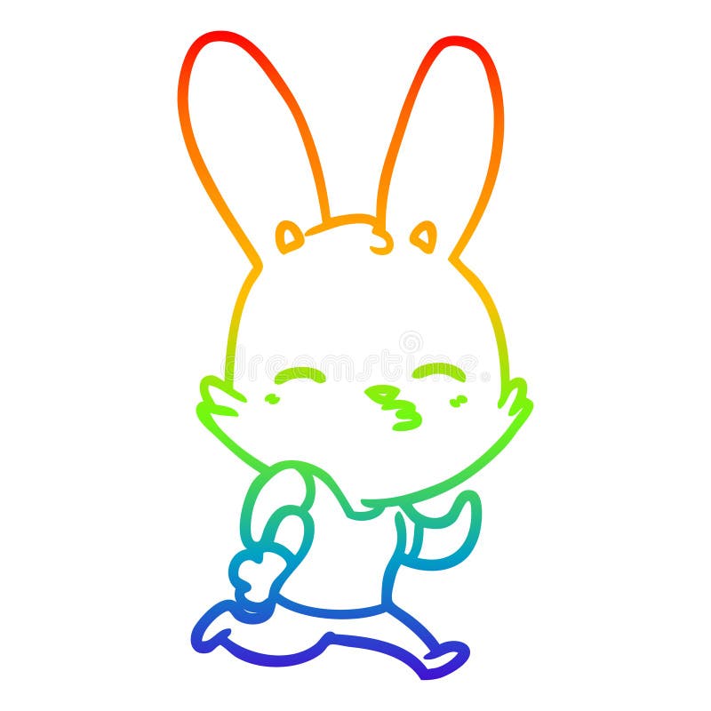 Line Drawing Running Rabbit Stock Illustrations – 470 Line Drawing ...