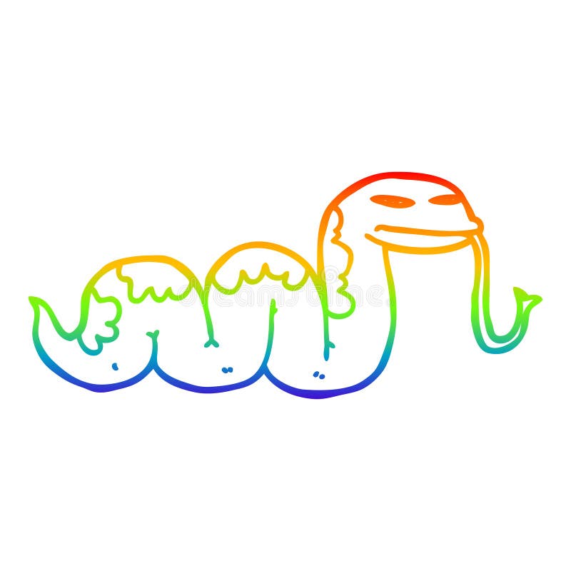 Cartoon slithering snake stock vector. Illustration of cloud - 38046569