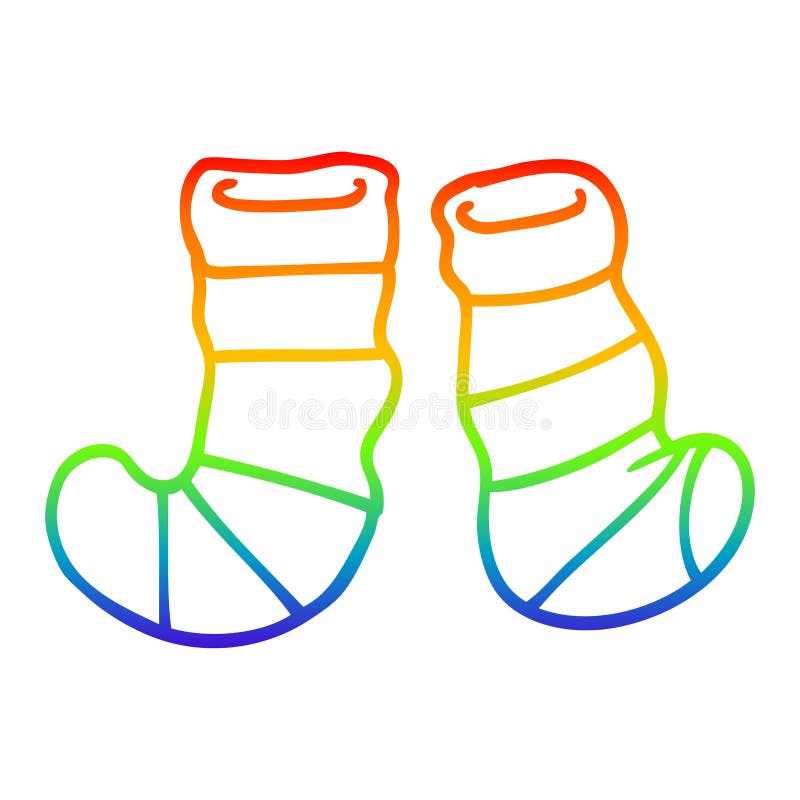 Socks Line Drawing Stock Illustrations – 1,967 Socks Line Drawing Stock ...
