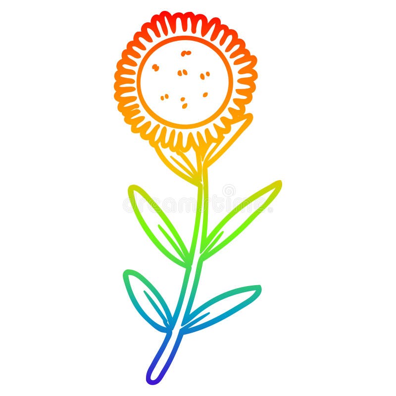 Rainbow Sunflower Stock Illustrations – 1,095 Rainbow Sunflower Stock ...
