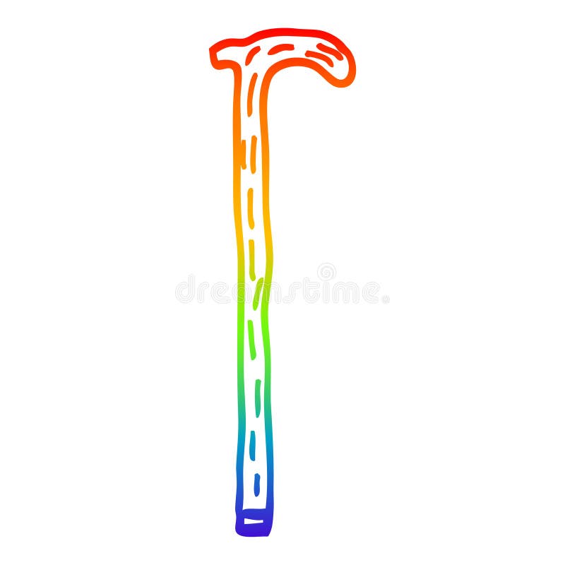 Walking Stick Line Drawing Stock Illustrations – 409 Walking Stick Line ...