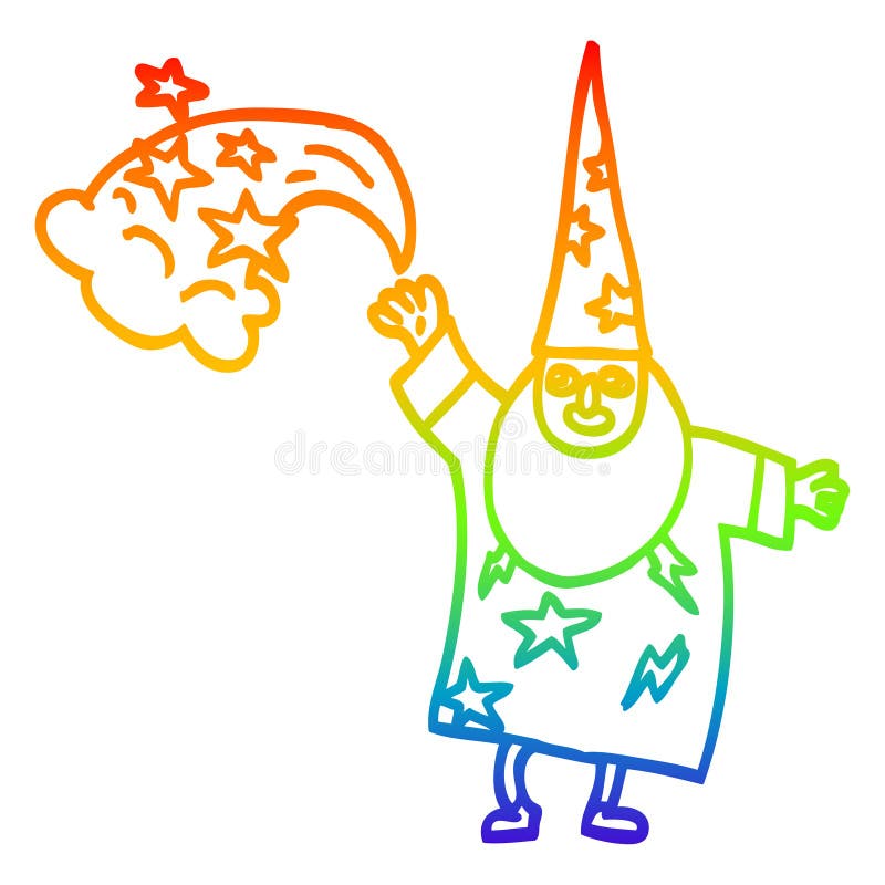 Cartoon Wizard Casting Spell Stock Illustrations – 313 Cartoon Wizard ...