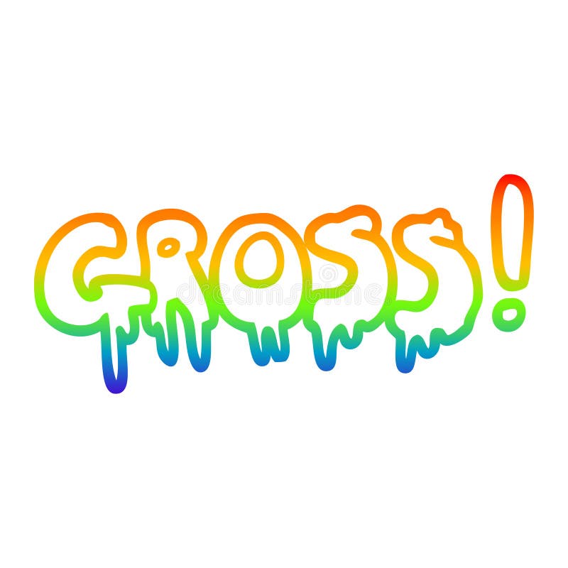 Cartoon Gross Monster Being Sick With Thought Bubble Stock Illustration ...