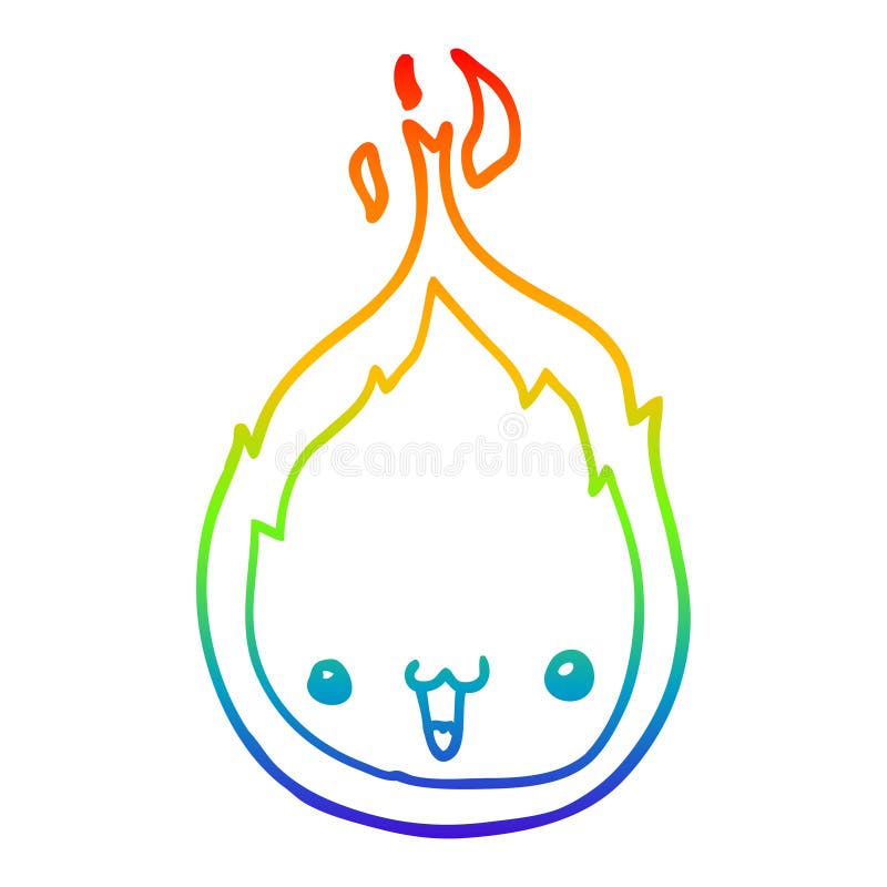 Cartoon flame stock illustration. Illustration of sketch - 22289007
