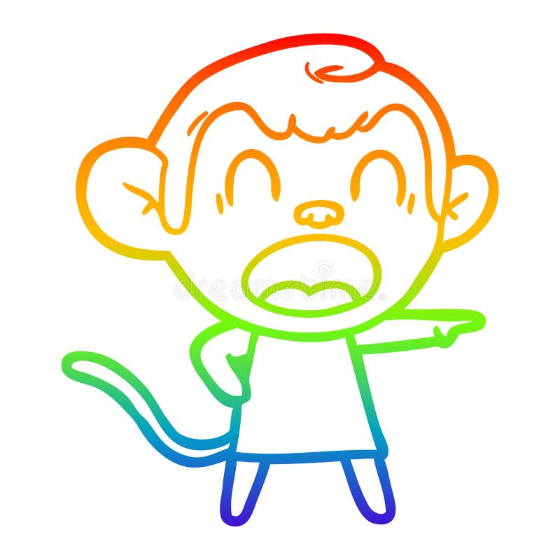 Monkey Pointing Stock Illustrations – 456 Monkey Pointing Stock ...