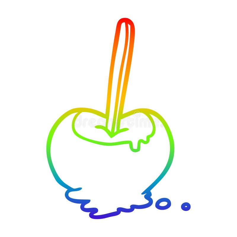 Toffee apple cartoon stock vector. Illustration of cartoon - 38028837