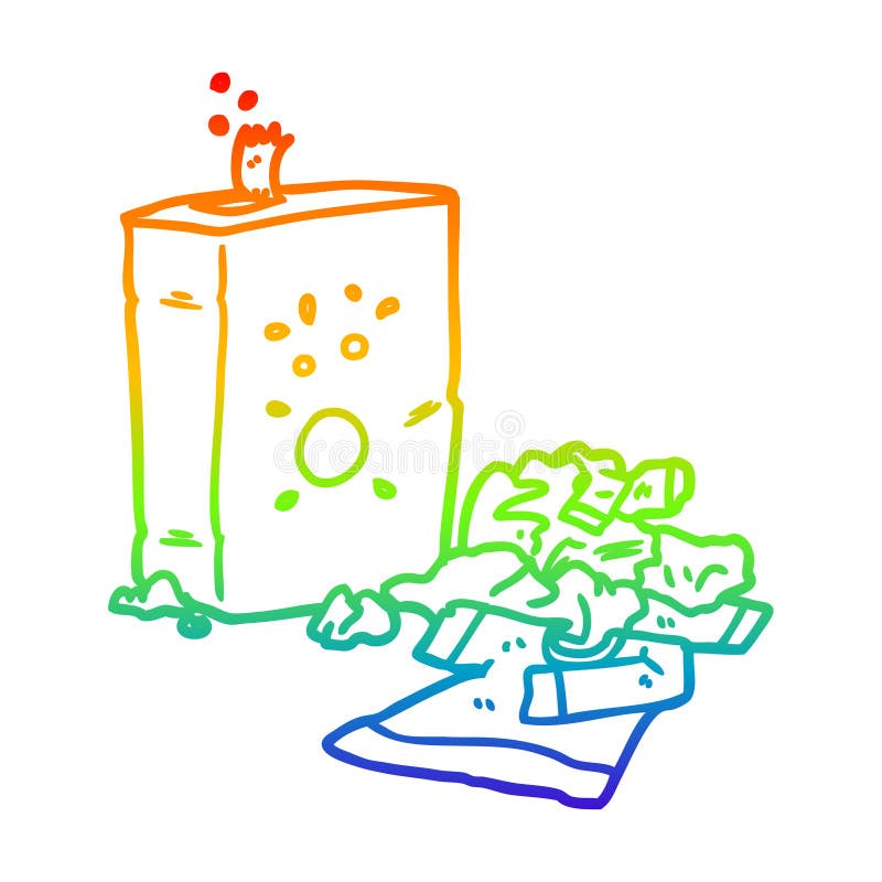 DRAWING of WASHING POWDER on a WHITE BACKGROUND Stock Illustration ...