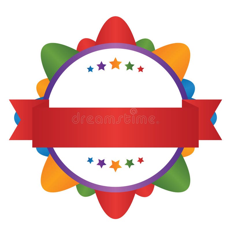 Creative Rainbow Label Design. Vector Illustration Decorative Design ...