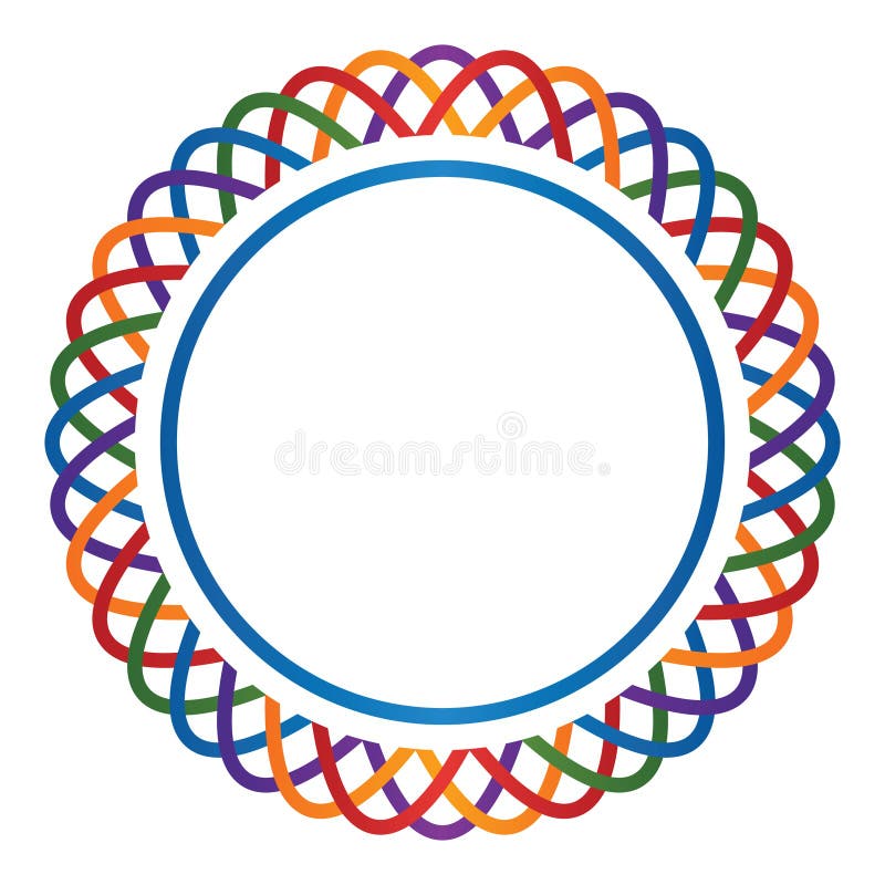 Creative Rainbow Label Design. Vector Illustration Decorative Design ...