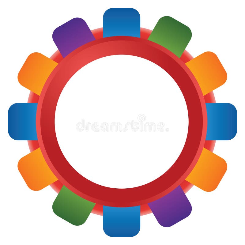 Creative Rainbow Label Design. Vector Illustration Decorative Design ...