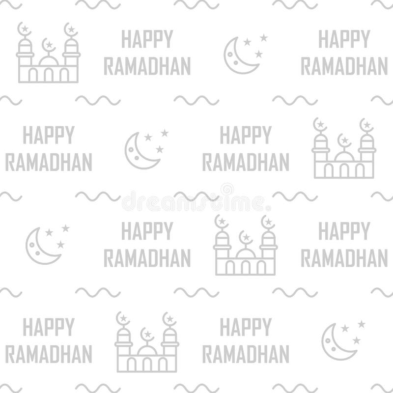 Creative Ramadhan Month Pattern Design. Stock Vector - Illustration of ...