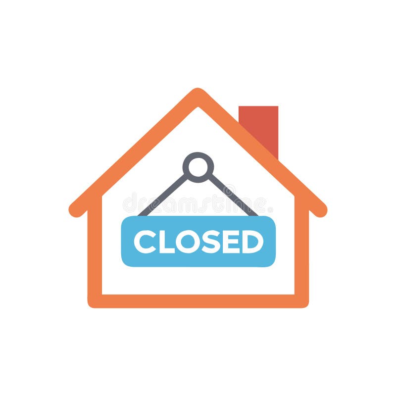 Creative Real Estate Closing Icon for Designers Stock Illustration ...