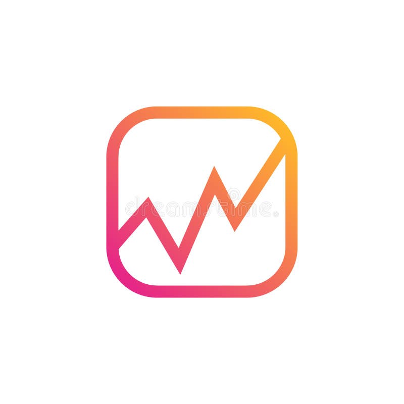 Creative Rectangle Symbol. Geometric Shape. Mobile Application Stock ...